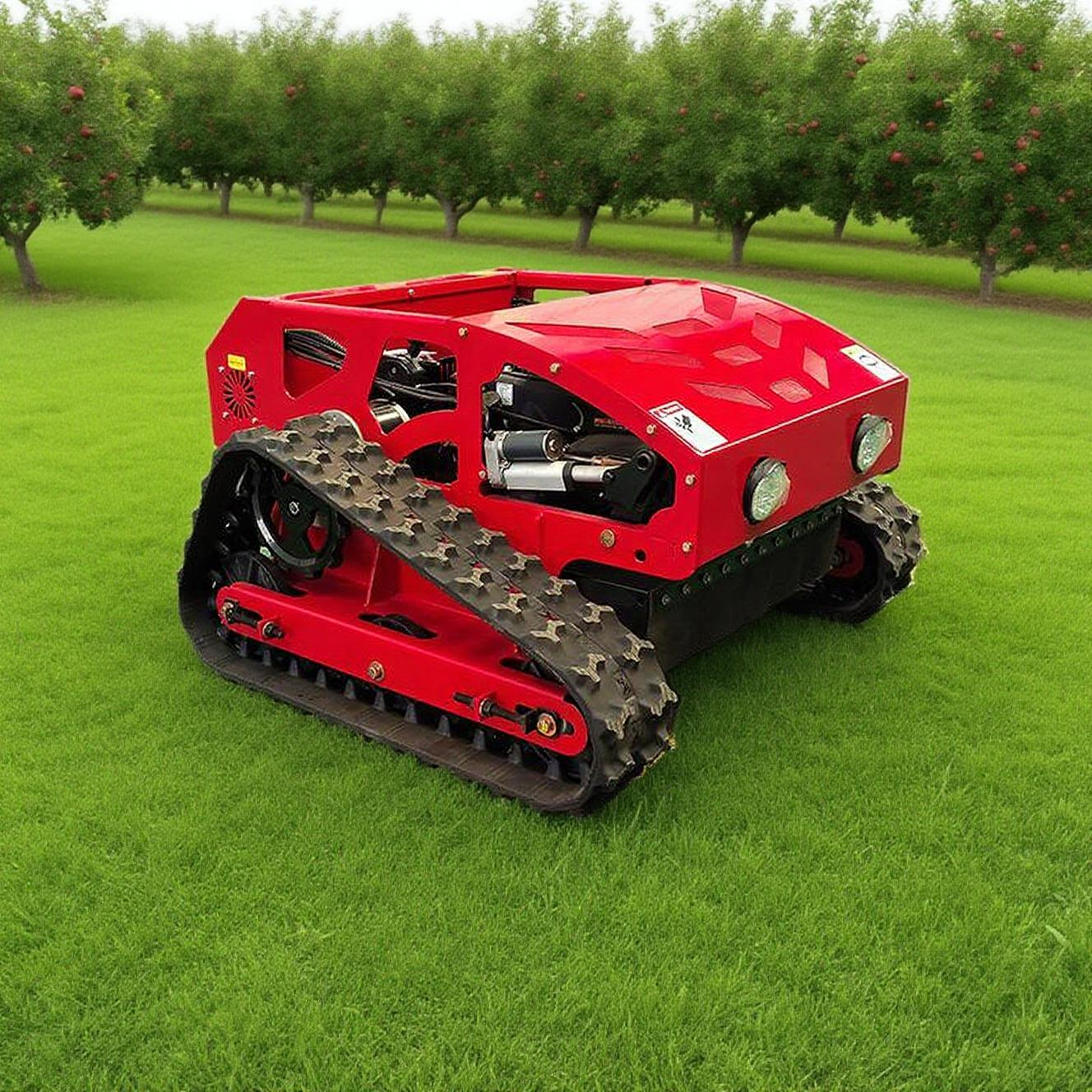Factory Price Remote Control Lawn Mower RC Tracked Robotic Lawn Mower ...