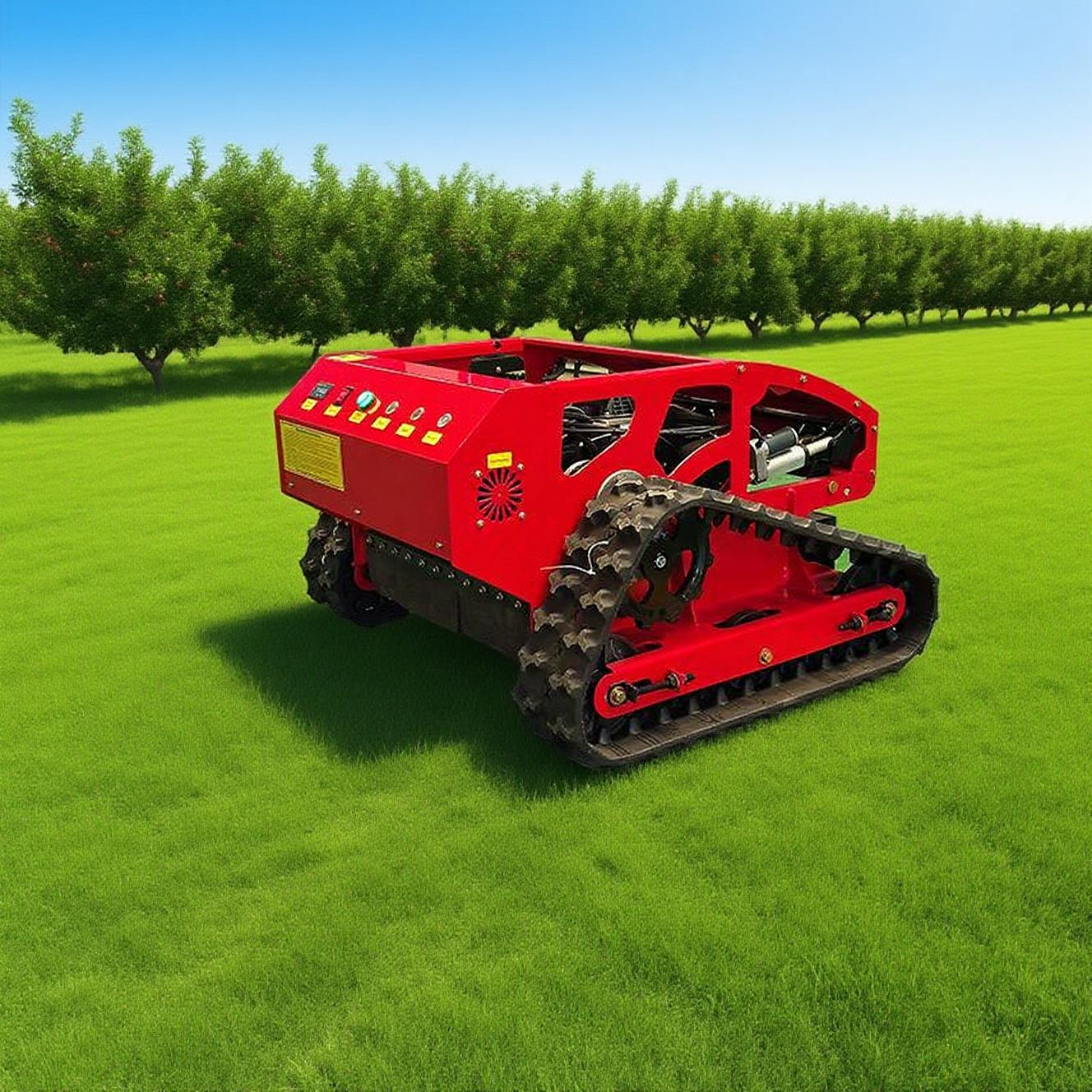 Factory Price Remote Control Lawn Mower RC Tracked Robotic Lawn Mower ...