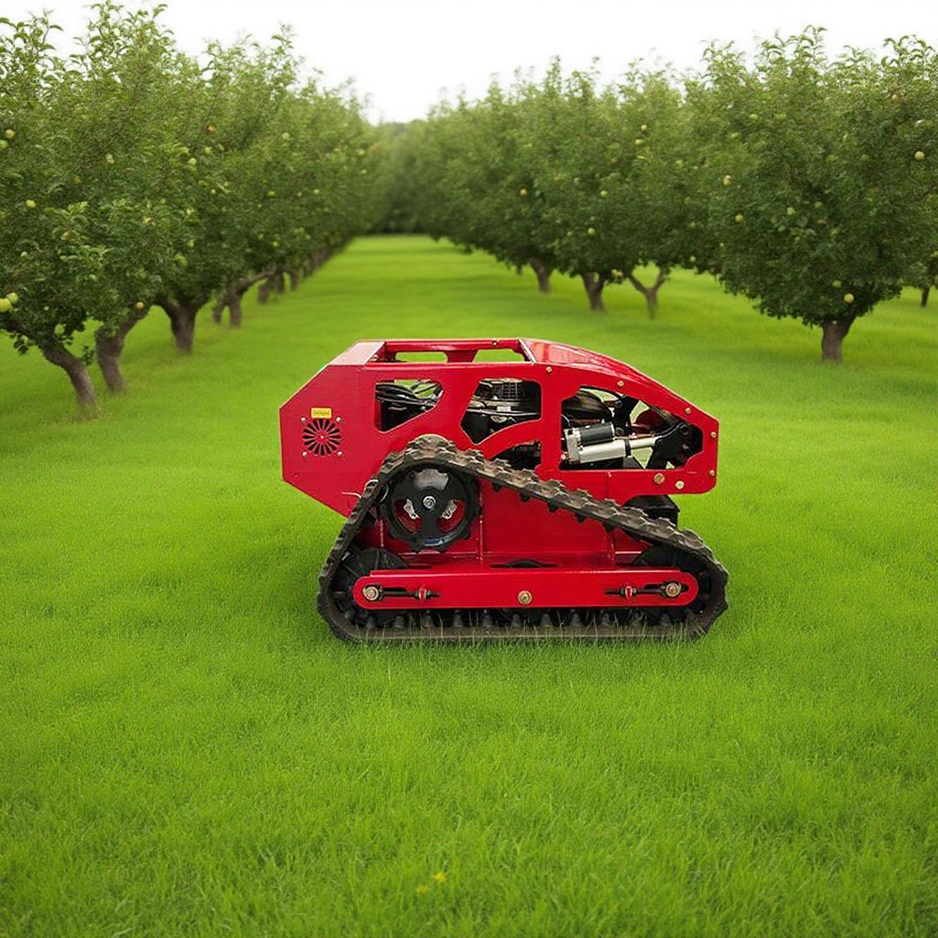 Factory Price Remote Control Lawn Mower RC Tracked Robotic Lawn Mower ...