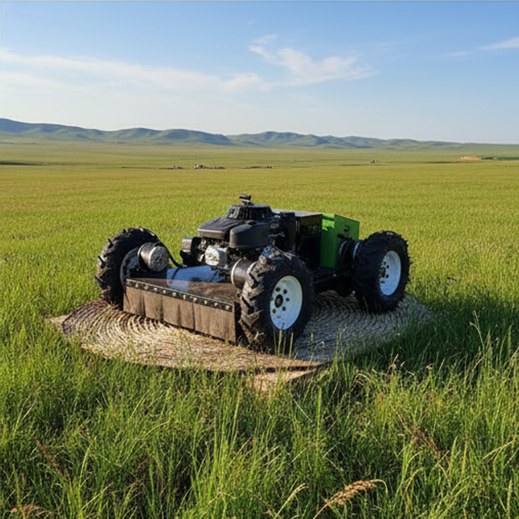 Factory Sales Powerful Gasoline Remote Control Lawn Mower Durable Grass ...