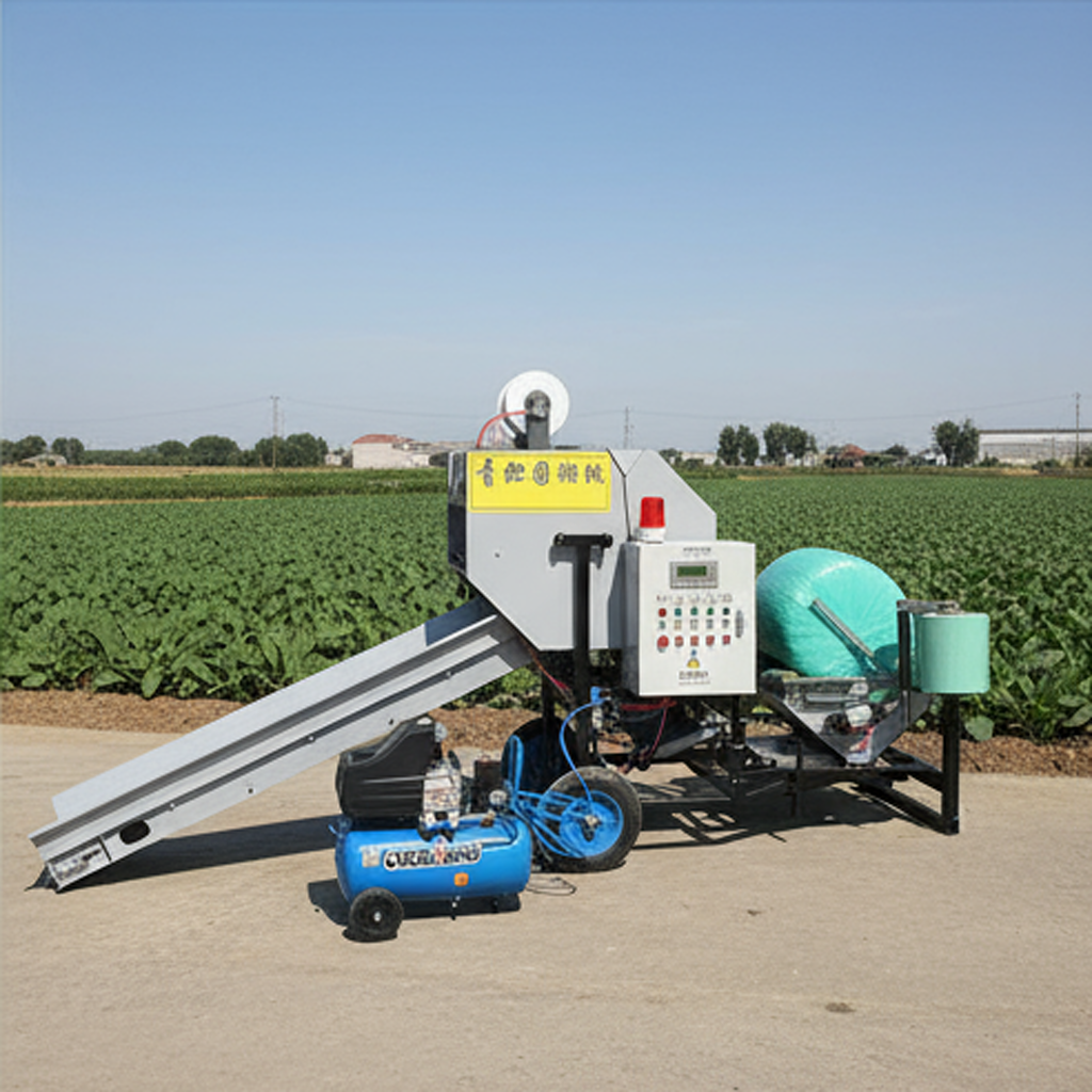 Green Silage Baler Silage hay Baler Netting Wrap Silo Tube Bag Silage ...